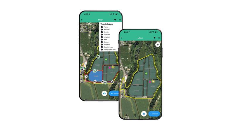 Landkind Dynamic Orchard Map